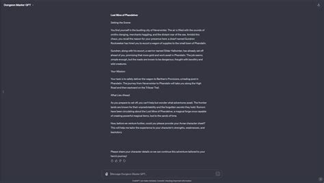 Made A Custom Gpt4 That Functions As A Dm For Dnd 5e Rchatgpt