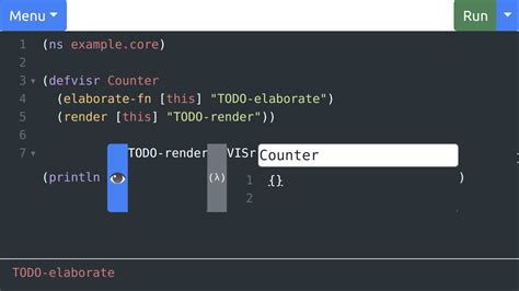 introducing visual and interactive syntax realized visr for