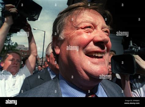 Ken Clarke Arriving At A Televised Q And A With Tory Faithful In London