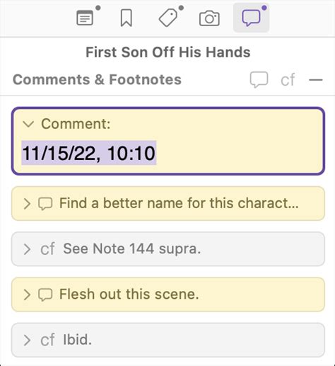 Use Annotations Comments And Footnotes In Your Scrivener Projects Literature And Latte