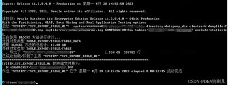 给oracle逻辑导出clob大字段、大数据量表提提速