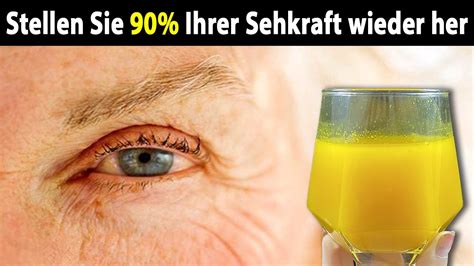 Unglaublich Stellt das Sehvermögen um 90 wieder her Gesundes Rezept