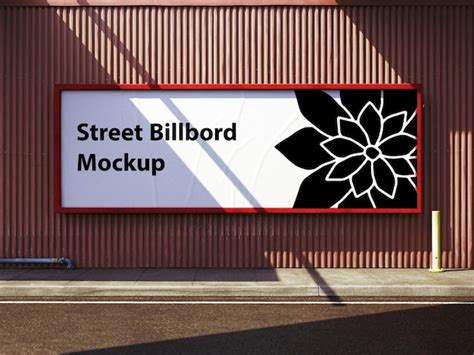 Premium Psd Street Billboard Mockup