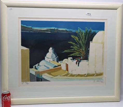Jean Claude Quilici La Mer Egee Lithograph Dixons Auction At Crumpton