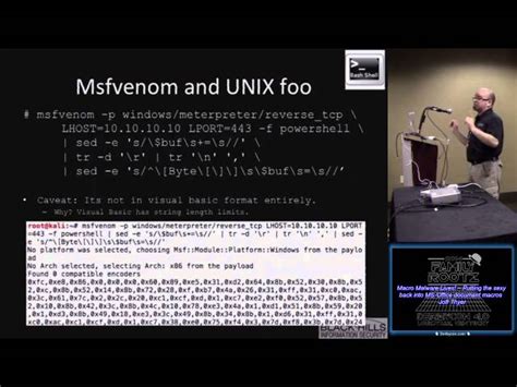 Conference Talks Talk Macro Malware Lives Putting The Sexy Back Into MS Office Document