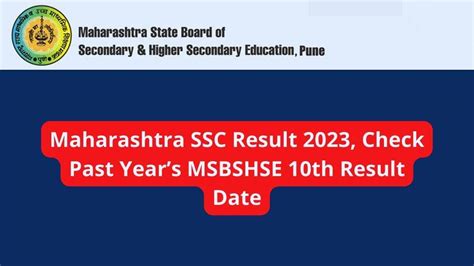 Maharashtra SSC Result 2023 Expected Soon At Mahresult Nic In Check
