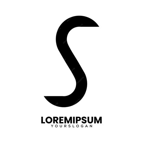 Design Créatif Du Logo Avec Les Initiales De La Lettre S Vecteur Gratuite