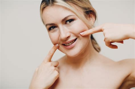 Premium Photo Young Adult Doing Facial Gymnastics Self Massage And