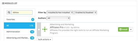 Installation Itthinx Documentation