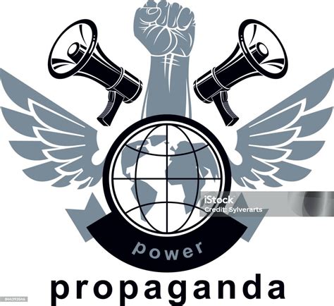 마케팅 포스터 확성기 장치 지구 지구 구성 하 고 혁명적인 사람 벡터 일러스트 레이 션의 쥔된 주먹을 제기 사회적 행동에