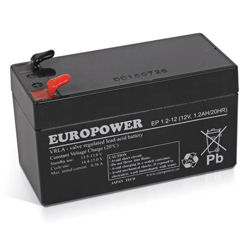 Akumulator 12V 1.2Ah AGM Europower EP1.2-12 - Sklep, Opinie, Cena w ...