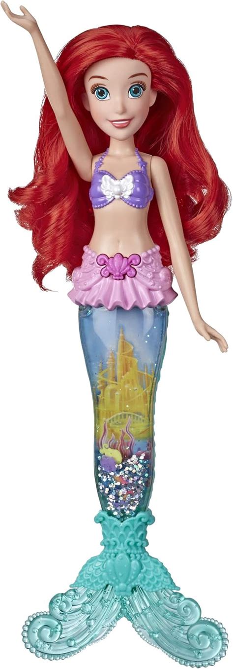 Disney Princess Glitter N Glow Ariel Doll With Lights Mermaid Tail