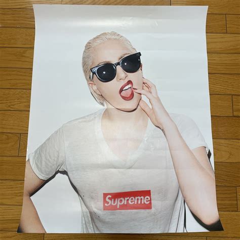 【未使用】激レア 新品 Supreme 11ss Lady Gaga Poster シュプリーム レディーガガ ポスター 非売品 Ug