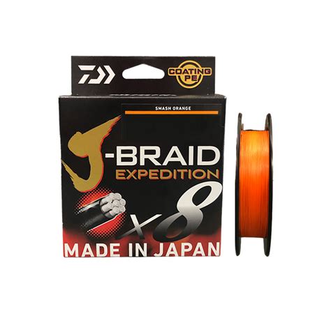 Daiwa J Braid Expedition X8 Smash Orange Fergos Tackle World