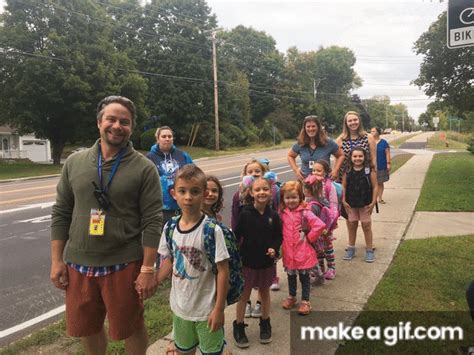 Girl Walking To School 
