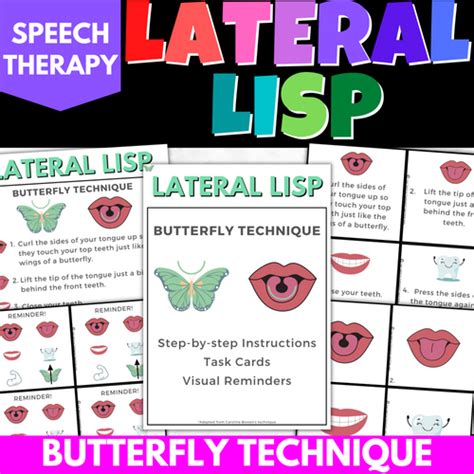 Lateral Lisp Exercises Butterfly Technique The Speech Therapist