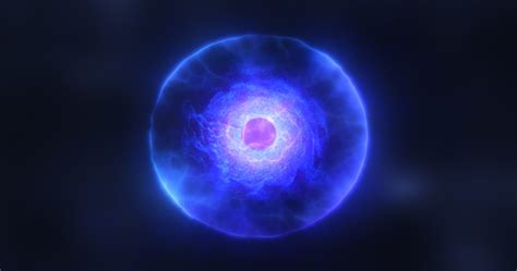 전자가 빛나는 밝은 입자와 에너지 마법의 장을 날리는 추상적인 구체 원자 과학 미래형 하이테크 배경 개발에 대한 스톡 사진 및 기타 이미지 Istock