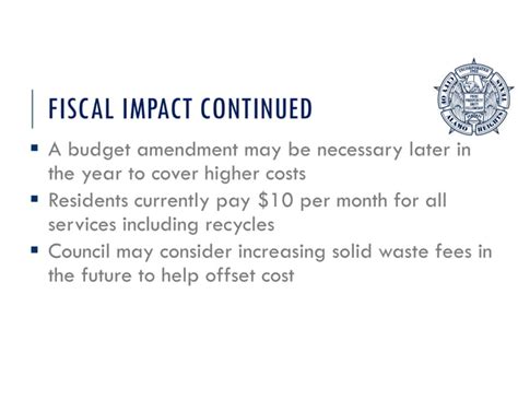 Ppt Item 6 Solid Waste Disposal Fees Ppt