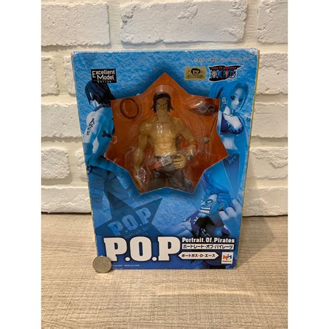 娃娃機夾出現貨 日版 初版 one piece 海賊王 頂上戰爭 火拳艾斯 艾斯 POP 金證 蝦皮購物