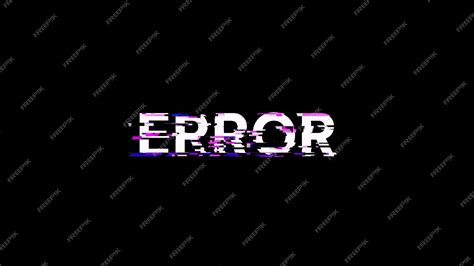 Premium Photo 3d Rendering Error Text With Screen Effects Of