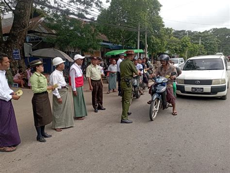 လယ်ဝေးမြို့နယ်၌ ယာဉ်စည်းကမ်းလမ်းစည်းကမ်းအန္တရာယ် အသိပညာပေးခြင်း လုပ်ငန