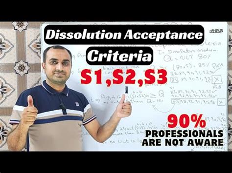 Dissolution Acceptance Criteria S S S Acceptance Criteria Youtube
