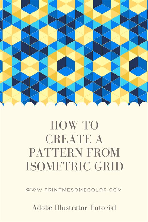 Make A Pattern With Isometric Grid Isometric Grid Pattern Design