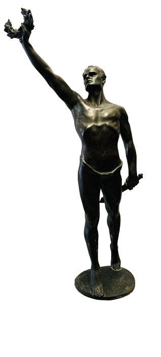 Bronze Warrior Sculpture
