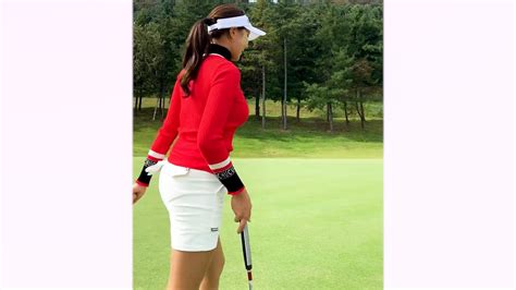 모델같은 Klpga 프로 이시온 미녀골퍼의 경쾌한 아이언샷 Youtube