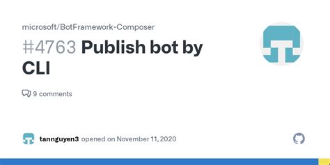 Publish Bot By Cli · Issue 4763 · Microsoftbotframework Composer · Github