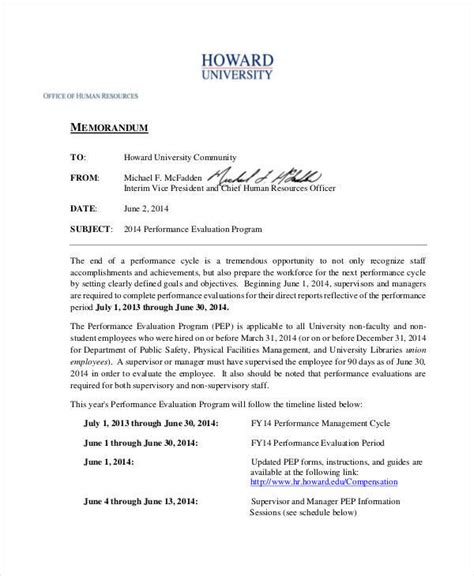 Employee Memo Template