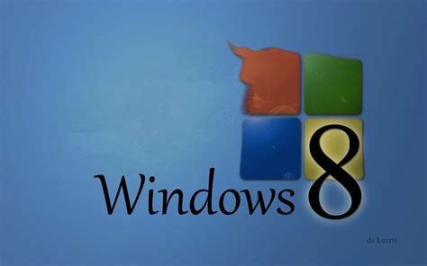 Windows 8 Blue Logo Minimalist Wallpaper Background Free Download