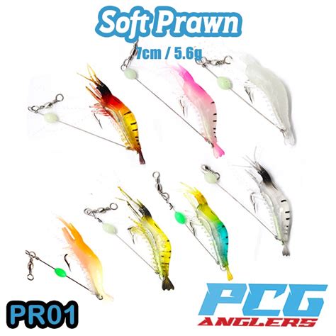 Soft Prawn Bait Lure 7cm56g Umpan Tiruan Killer Siakap Kaci Gewang