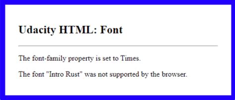 Learn The Basics Of Css Font Families Udacity Tech