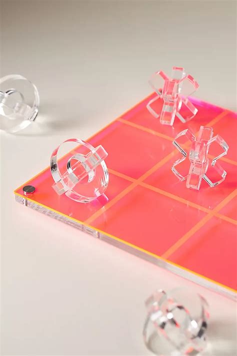 acrylic 3d tic tac toe board game anthrohome