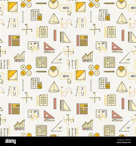 Mathematics Modern Seamless Pattern Math Education And Science Concept
