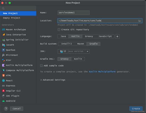 kotlin服务端、web端开发如何新建项目 kotlin web csdn博客