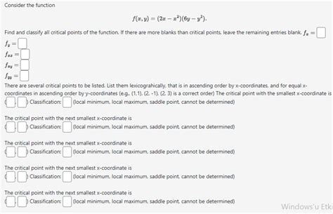 Solved Consider The Function F X Y 2xx2 6yy2 Find And Chegg