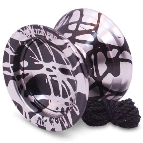 Silver And Black Splashes Responsive Yo Yo Professional Sidekick Pro Yoyo