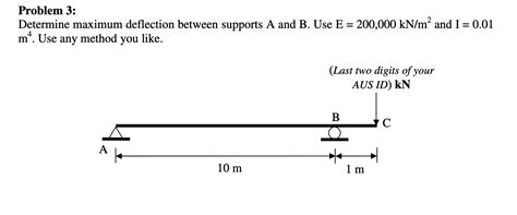 Solved Problem Determine Maximum Deflection Between Chegg