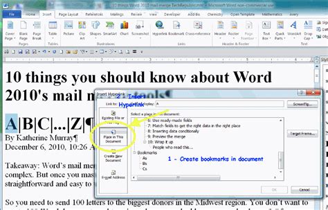 Solved How Do I Insert Anchors Into A 2010 Word Document Experts