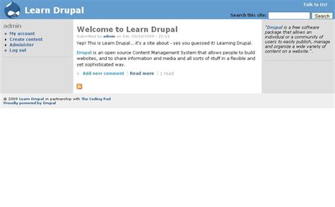 Building A Website With Drupal 6 Part 6 Playing With Themes The Coding Pad