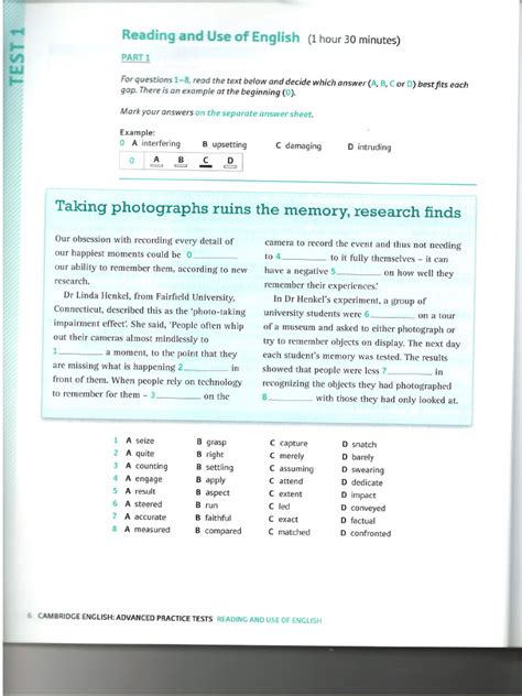 Practice Test 1 C1 Pdf
