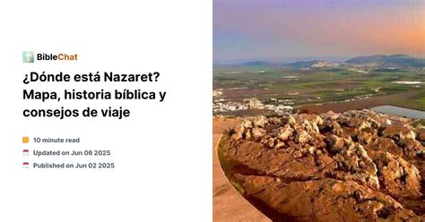 ¿dónde Está Nazaret Mapa Historia Bíblica Y Consejos De Viaje
