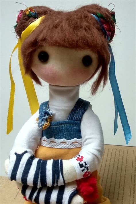 Interior Ukrainian Doll Fabric Custom Made Doll Textile Soft Toy