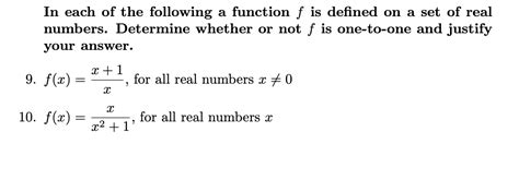 Solved In Each Of The Following A Function F Is Defined On A Chegg