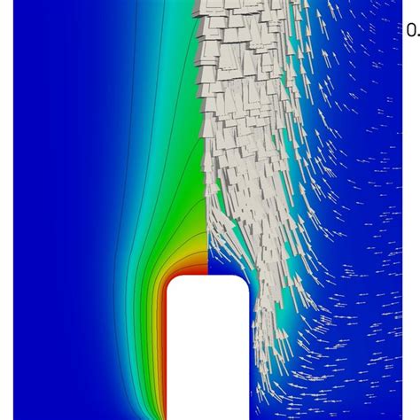 Temperature And Velocity Magnitude Field In The Vicinity Of The Glow
