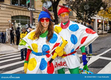 Colorful Costumes Decorations At Nyc Village Halloween Parade Editorial