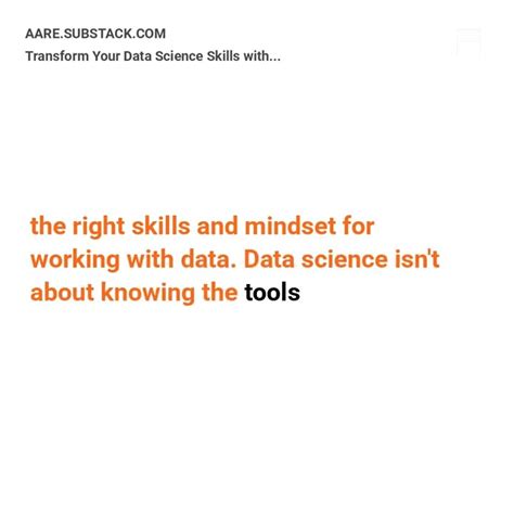 Transform Your Data Science Skills With Hands On Steps Dataanalysis Datascience