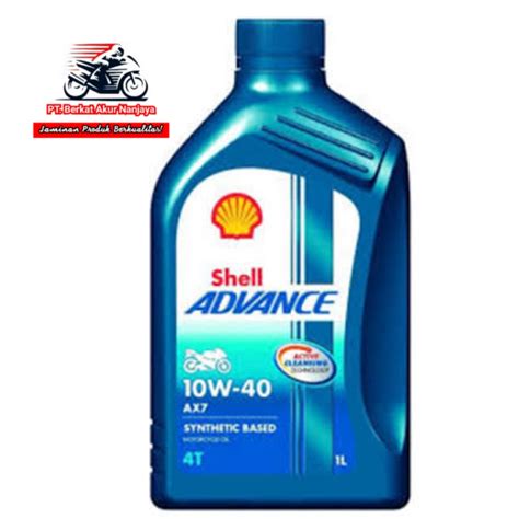 Shell Advance 4T AX7 10W40 1 Liter Oli Motor Bebek